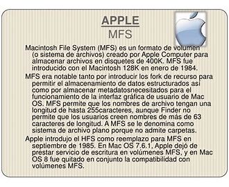 What does MFS stand for?